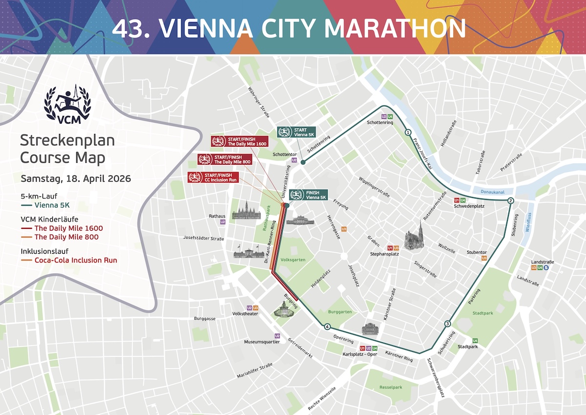 MARATONA DI VIENNA 2026 | 42K,21K,5K,Staffetta | Iscrizioni, percorso ...