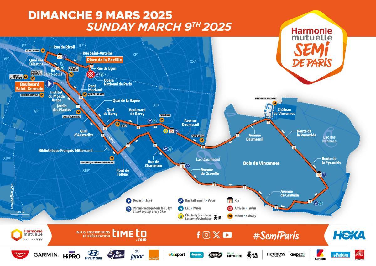 MEZZA MARATONA DI PARIGI 2026 | 21K | Iscrizioni, percorso, costo ...
